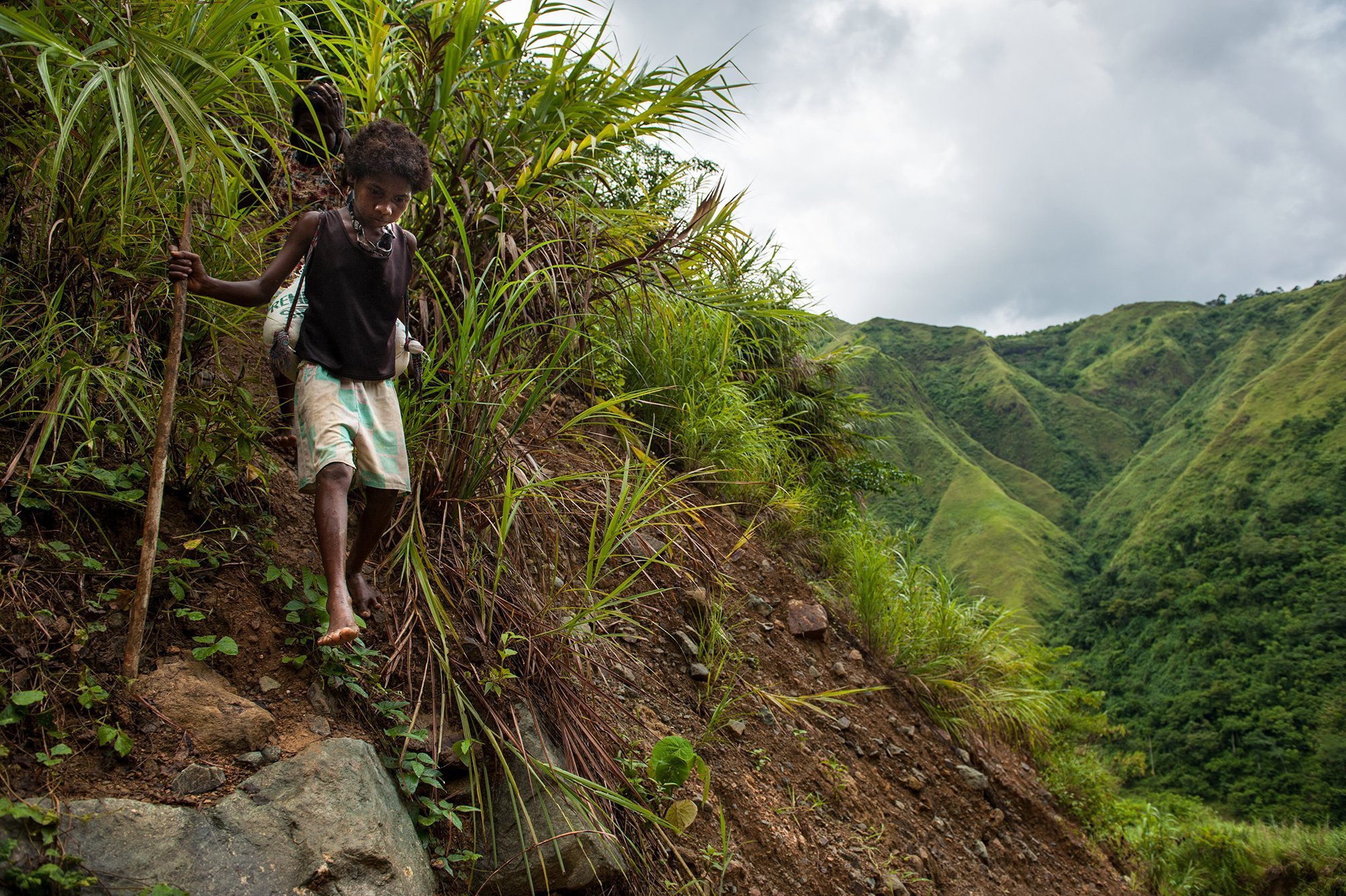 The rugged path to an Agta community in Cagayan province on the western ...